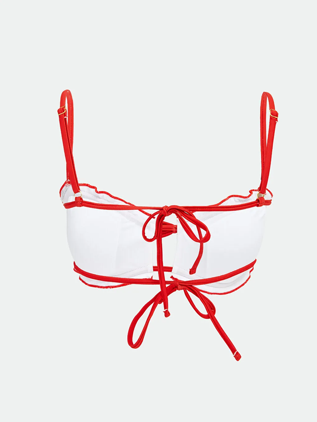 LCW DREAM Ženski Gornji Deo Bikinija Sa Uklonjivim Postavljenim Kariranim Dezenom