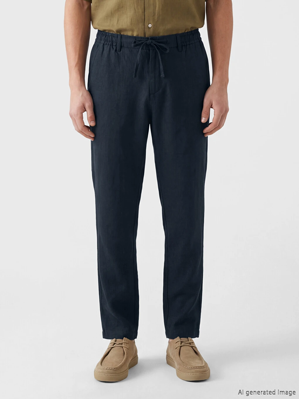 LCW Vision Pamučne Muške Pantalone Regularnog Kroja Od 100% Lana