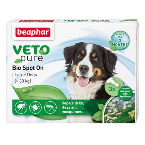 Beaphar VETOpure Spot-on Dog (>30kg) 3x4ml