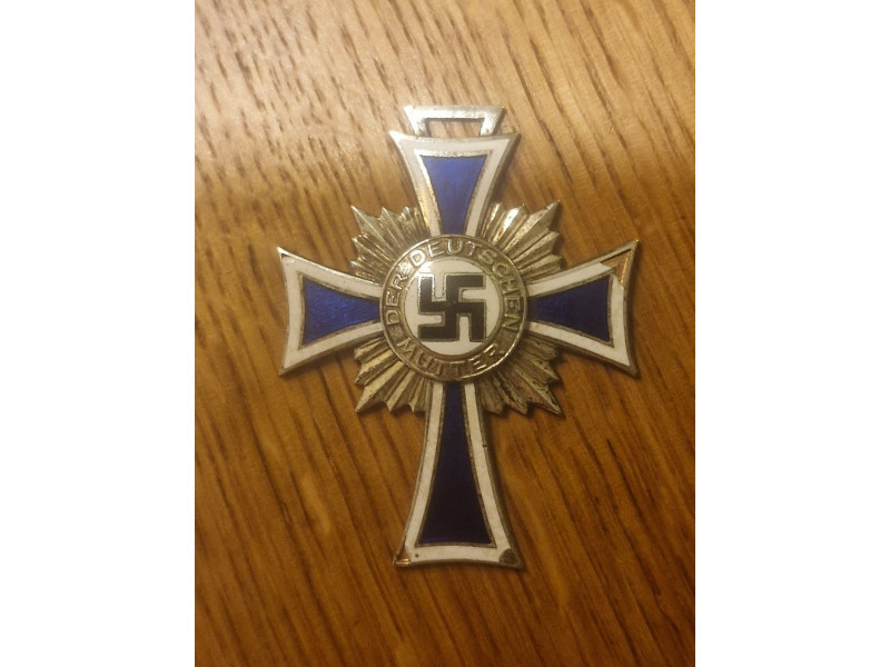 Majčin Krst 2. Klase 1938 Srebro Treći Rajh Svastika