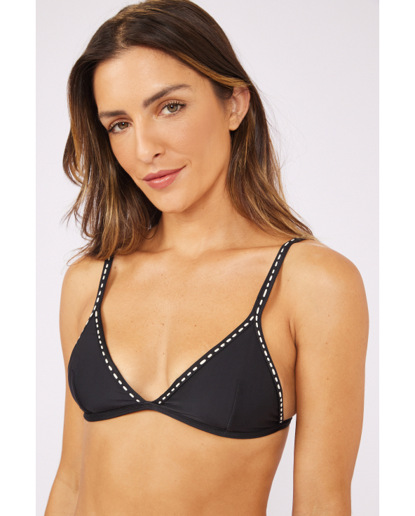 Top Preto Dance-Pesponto