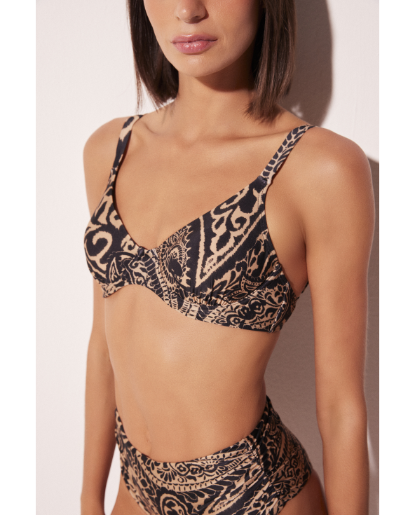 Top Preto Alca-Rose
