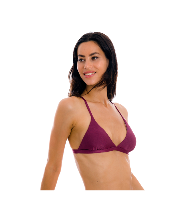 Violett Schimmerndes Verstellbares Triangel-Top - Top Viena Tri-Fixo