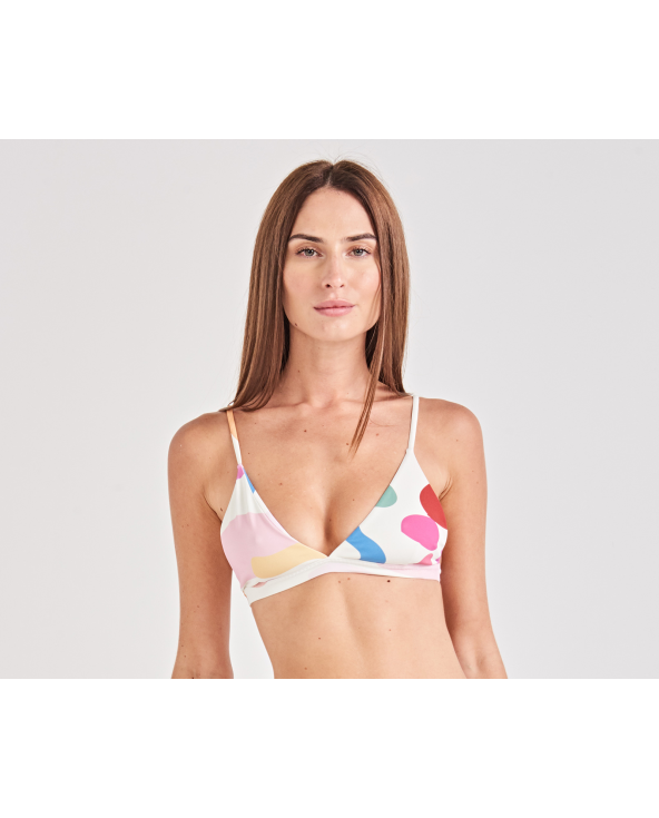 Festes Sportliches Triangel-Top, Grafikmuster - Top Elegância Artsy