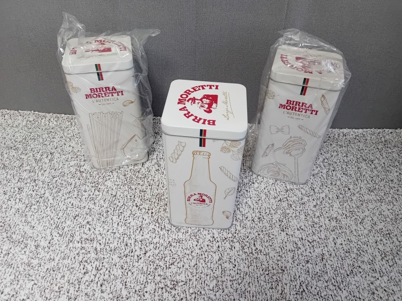 3 x kutija Birra Moretti novo