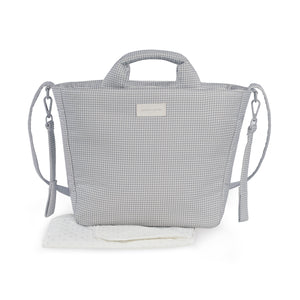 Pasito a Pasito torba Little Bloom Vichy Grey