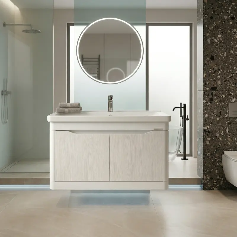 Pino Art Soft lavabo sa ormarićem sa vratima 80 cm