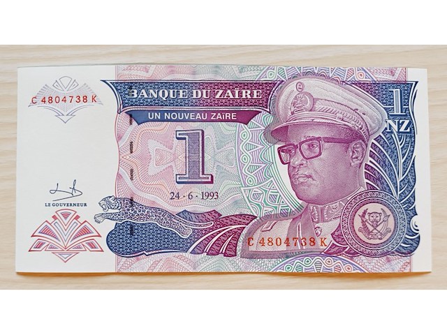 Zair 1 zaire, 1993 godina. Unc