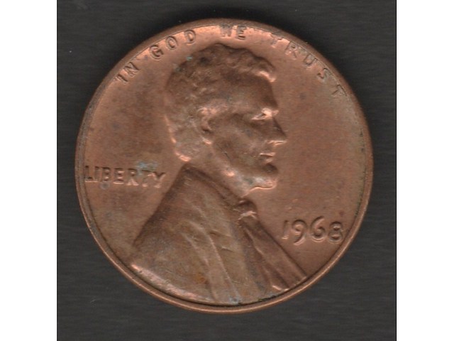 1 Cent `Lincoln Memorial Cent` - 1968