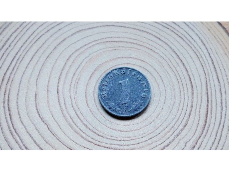 NACISTICKA NEMACKA 1 PFENNIG 1943 GODINA KOVNICA B