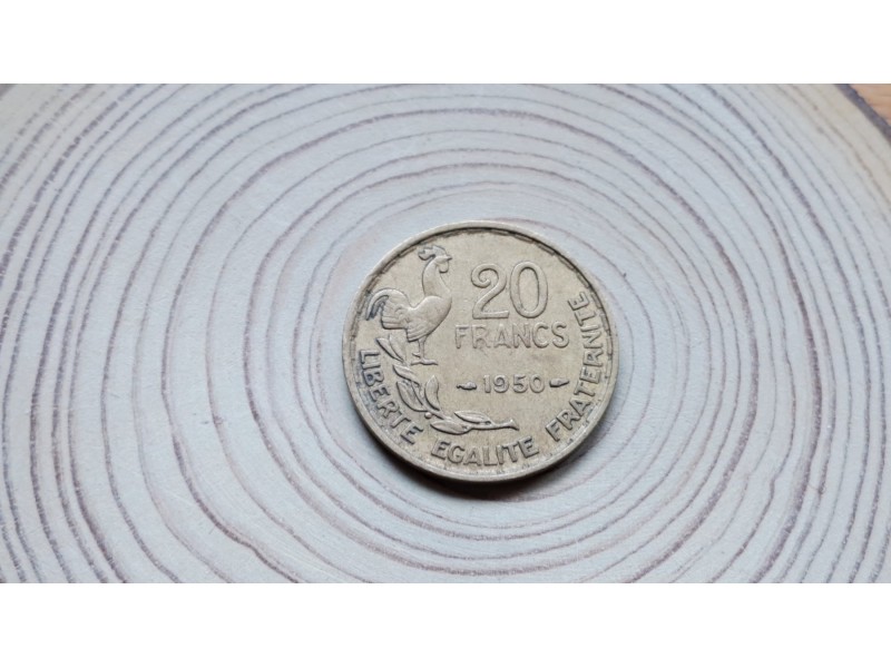 FRANCUSKA 20 FRANCS 1950 GODINA
