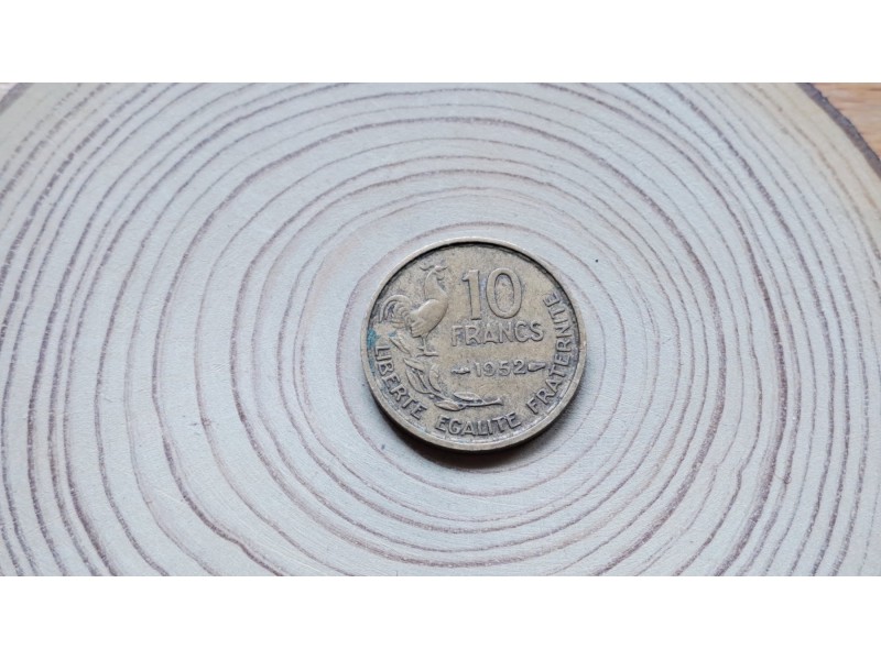 FRANCUSKA 10 FRANCS 1952 GODINA