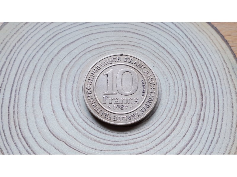 FRANCUSKA 10 FRANCS 1987 GODINA JUBILARAC