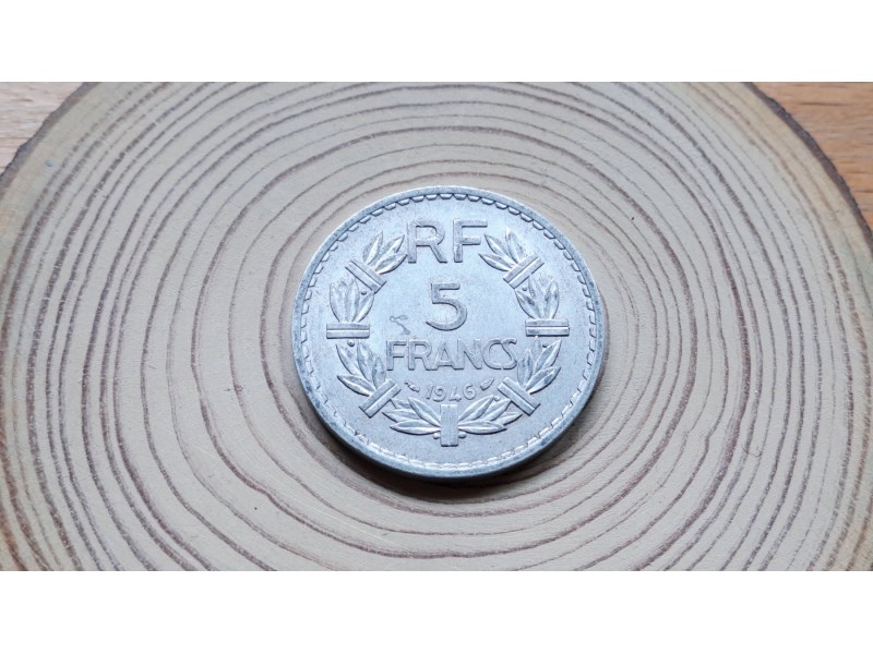 FRANCUSKA 5 FRANCS 1946 GODINA
