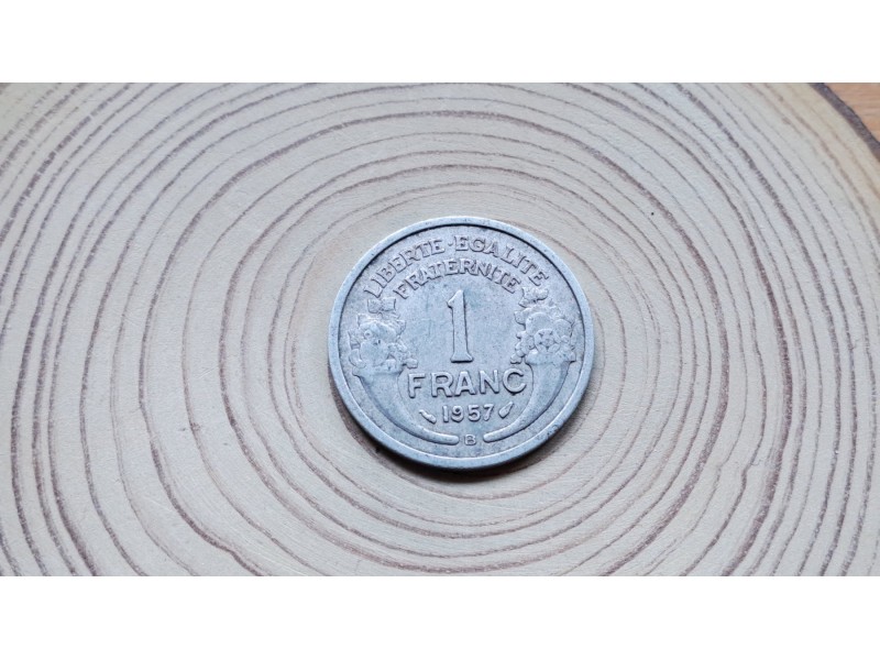 FRANCUSKA 1 FRANC 1957 GODINA KOVNICA B