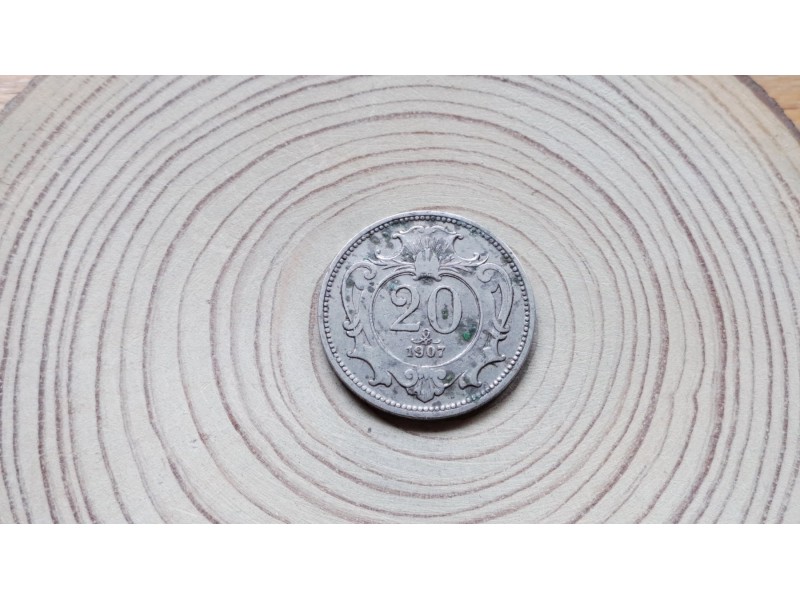 AUSTRIA 20 HELLER 1907 GODINA
