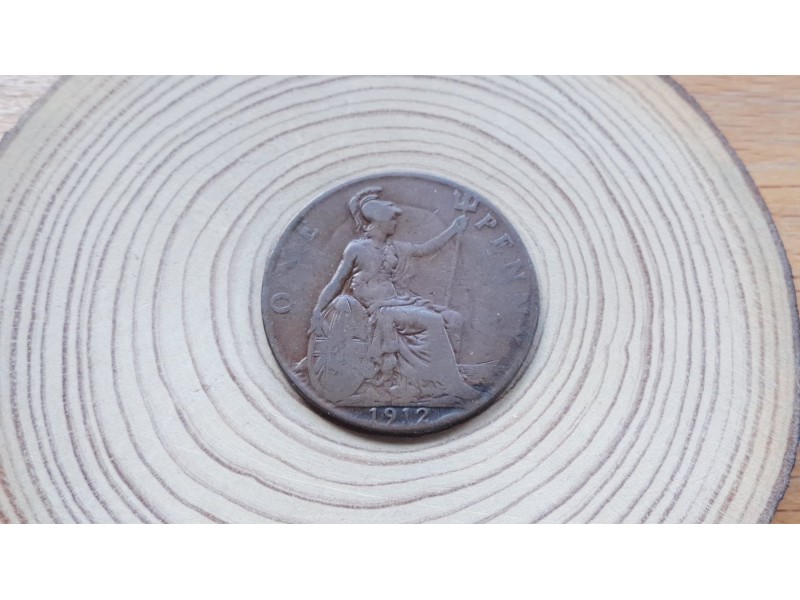 VELIKA BRITANIJA ONE PENNY 1912 GODINA
