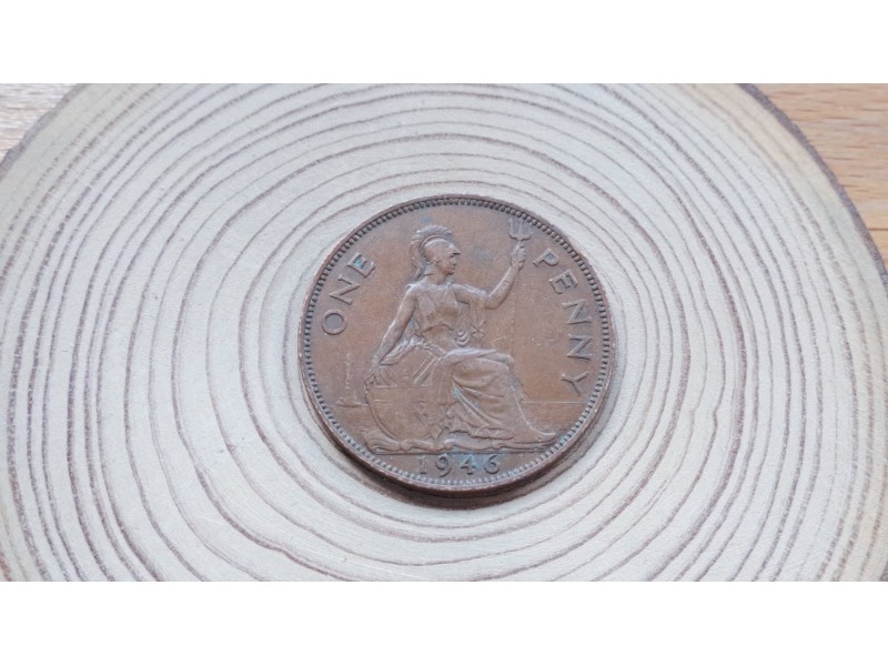 VELIKA BRITANIJA ONE PENNY 1946 GODINA