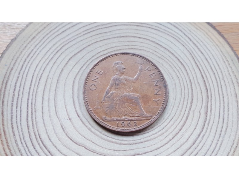 VELIKA BRITANIJA ONE PENNY 1962 GODINA