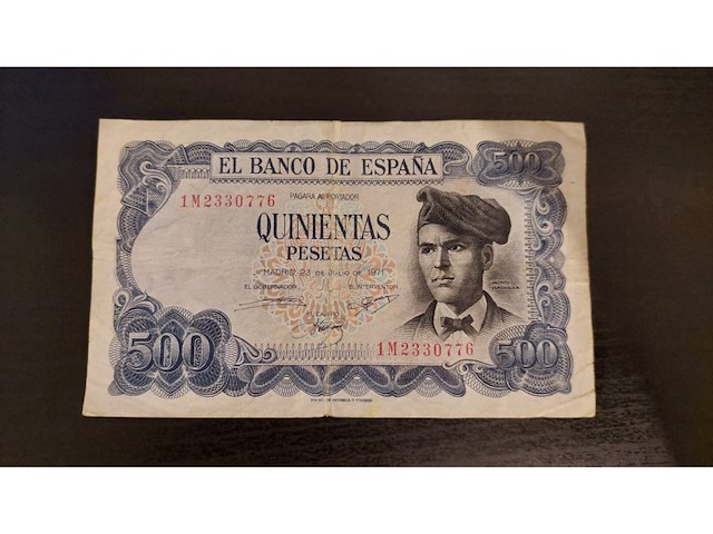 Spain 500 Pesetas 1971. (1973) (P-153) VF