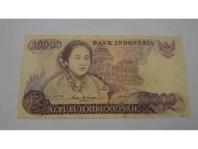 Indonesia 10.000 Rupiah 1985. (P-126) VF