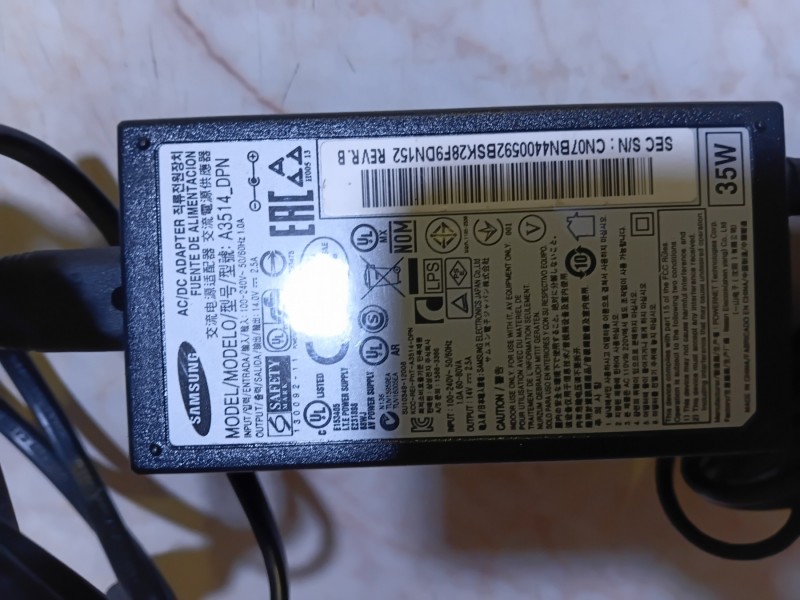 Samsung Ac Adapter 14v2.5a A3514 DPN
