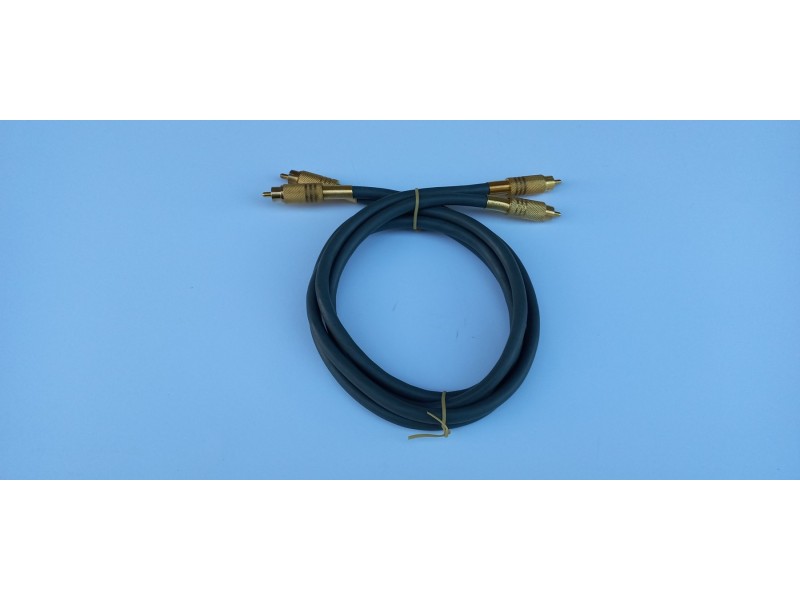 GOLD audio kabl 2xRCA na 2xRCA 90 cm