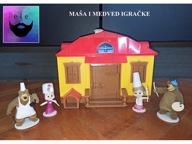 Igracke - Masa i Medved kucica + figurice