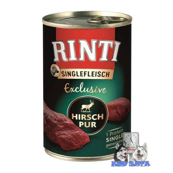 Rinti Monoproteinska Konzerva Za Pse, Jelen 400g