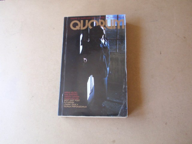 QUORUM  3 / 1989 Časopis za književnost