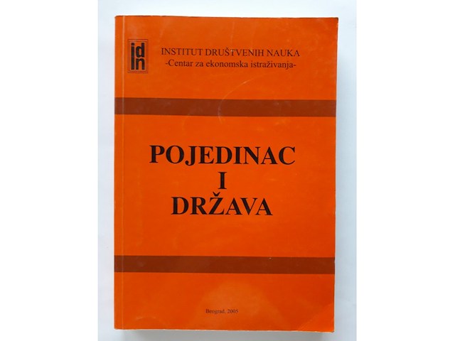 POJEDINAC I DRŽAVA
