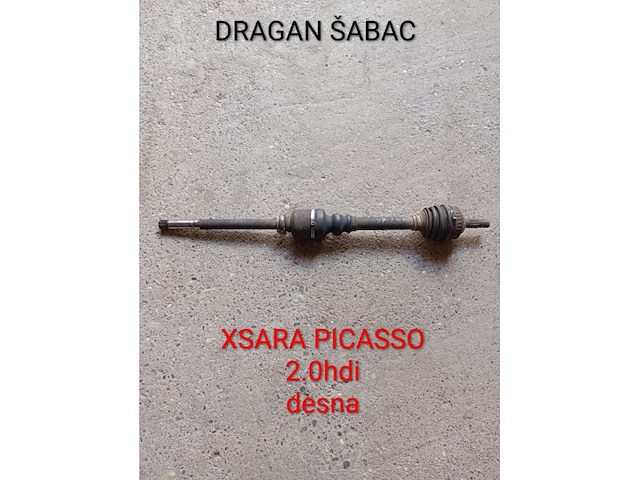 CITROEN XSARA PICASSO poluosovina desna 2.0 hdi