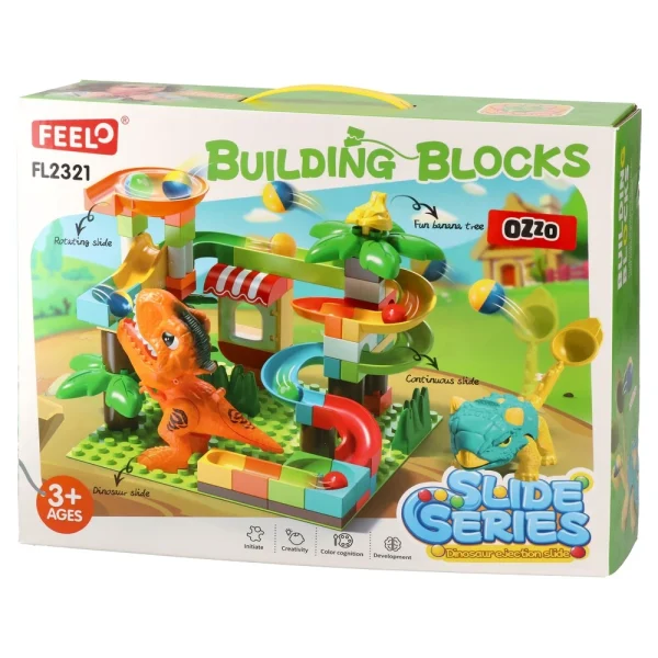 Feel, kocke, dino tobogan