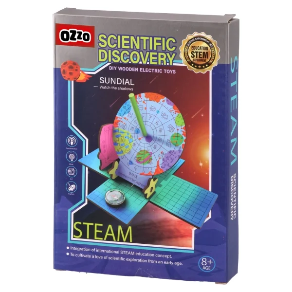 Scientific Discovery, edukativni set, sunčani sat, drveni, 96K