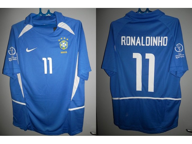 Brazil dres (World Cup 2002) Ronaldinho 11 Away