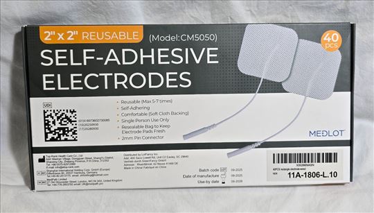 Elektrode za TENS EMS Masažere 5x5cm 40kom TOP PON