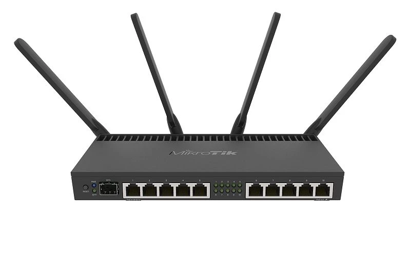 Mikrotik (RB4011iGS+5HacQ2HnD-IN) RB4011 gigabitni ruter crni