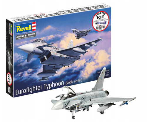 NEW! Revell 74282 Eurofighter Typhoon (Single Seater) - Starter Kit