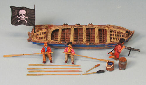 NEW! Germania-Figuren 72-8013 Pirates' Pinnace - Waterline Model