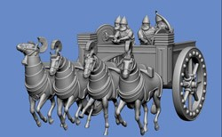 NEW! Germania-Figuren 72-AN-1110 Assyrian Four-Horse Chariot