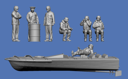 NEW! Germania-Figuren 48-WW2-1404 WW2 Marine Driver For Explosive Boat Linse