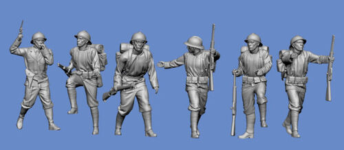 Germania-Figuren 48-WW1-0454 Italian Artillerymen 1915-1918 - Isonzo Front III