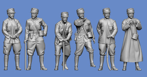 NEW! Germania-Figuren 35-WW1-0452 Italian Officers 1915-1918