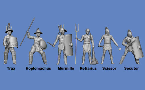 Germania-Figuren 35-ROM-ZIV-0026 Roman Civilian Life - Gladiators In The Arena