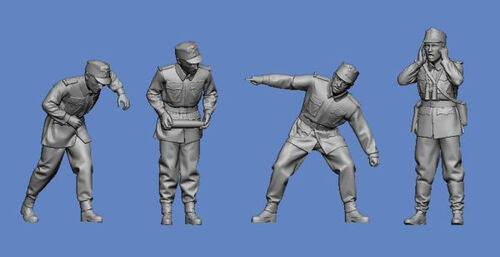Germania-Figuren 35-WW1-0015b WW1 KUK Artillerymen For Gun B