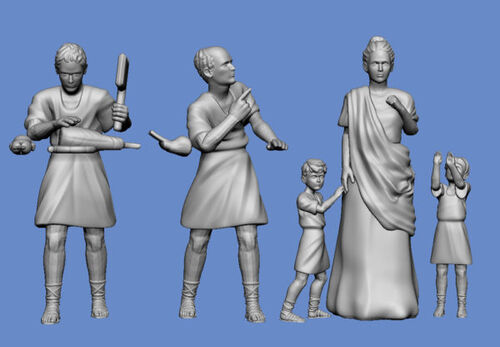 NEW! Germania-Figuren 72-ROM-ZIV-0016 The Roman Empire - Roman Civilian Life At The Butcher's
