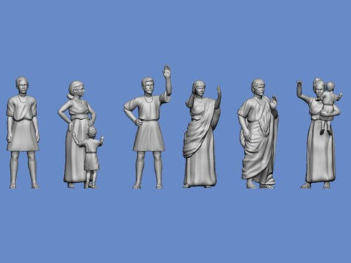 NEW! Germania-Figuren 72-ROM-ZIV-0018 The Roman Empire - Roman Civilian Life, Roman Families With Children