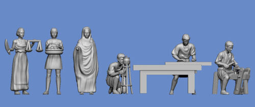 NEW! Germania-Figuren 72-ROM-ZIV-0020 The Roman Empire - Roman Civilian Life, At The Carpenter's