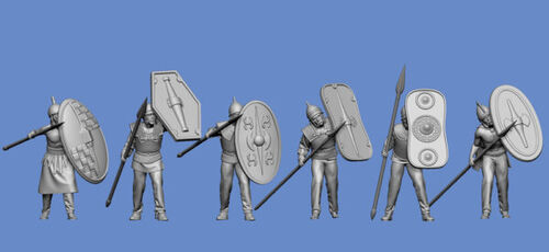 NEW! Germania-Figuren 72-AN-3511 Celtic Shield Wall - The Second Row Stands