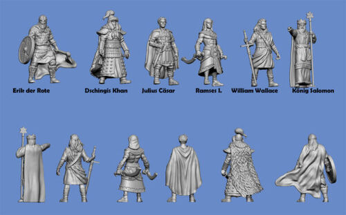 NEW! Germania-Figuren 72-PERS-0003 Personalities And Military Leaders Of History III